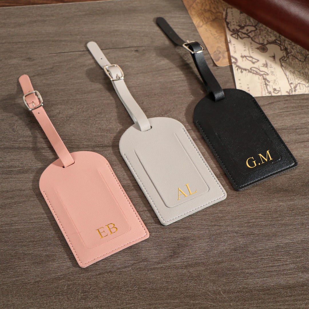 Monogrammed Luggage Tags, Personalized Leather Luggage Tag,custom ...