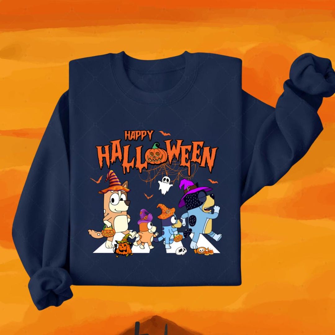 Bluey Booey Shirts, Bluey Bingo Halloween Shirt, Bluey Family Halloween ...