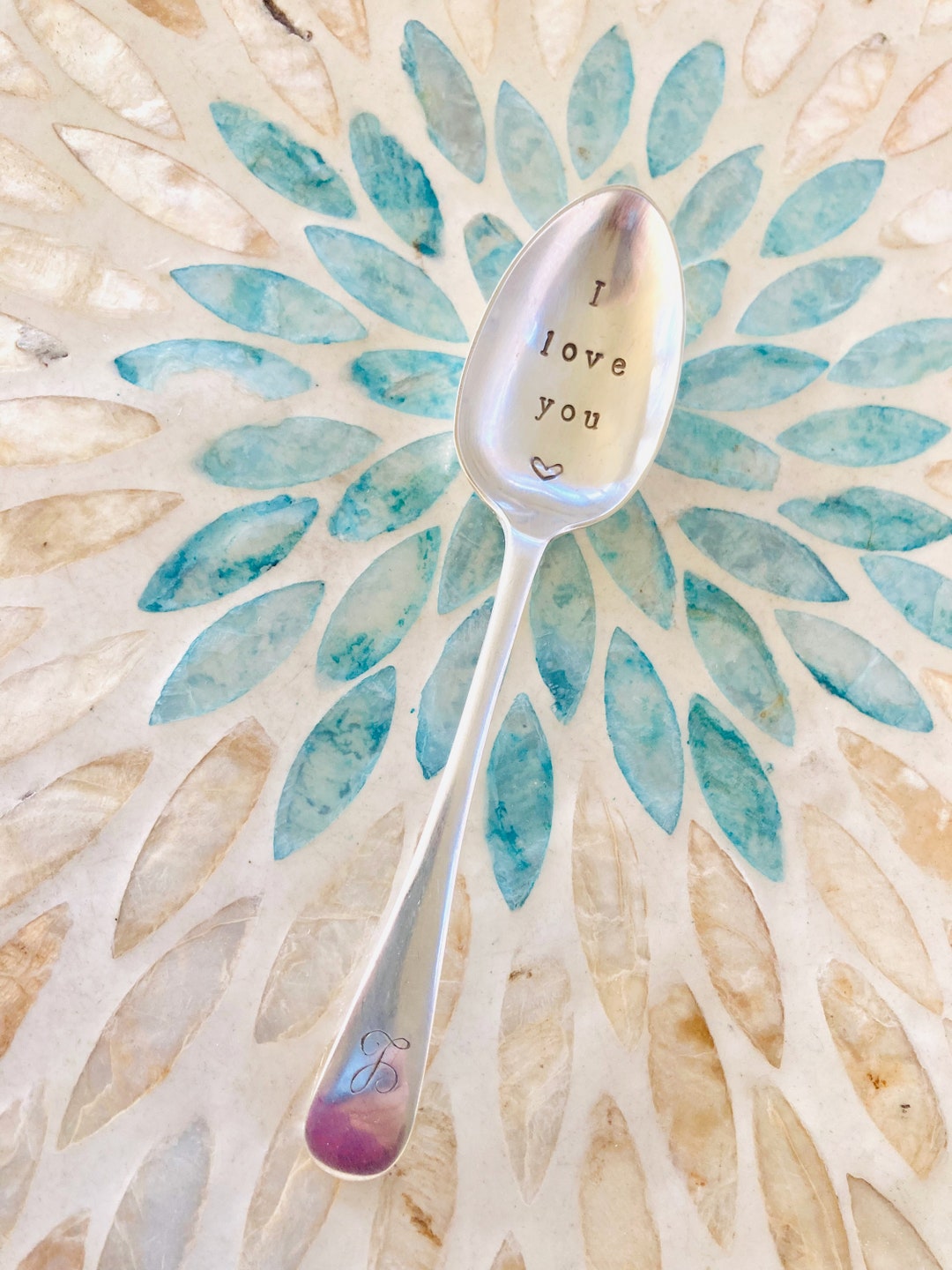 Vintage Stamped Spoon I Love You, Hand Stamped, Loved One Gift, Ready ...