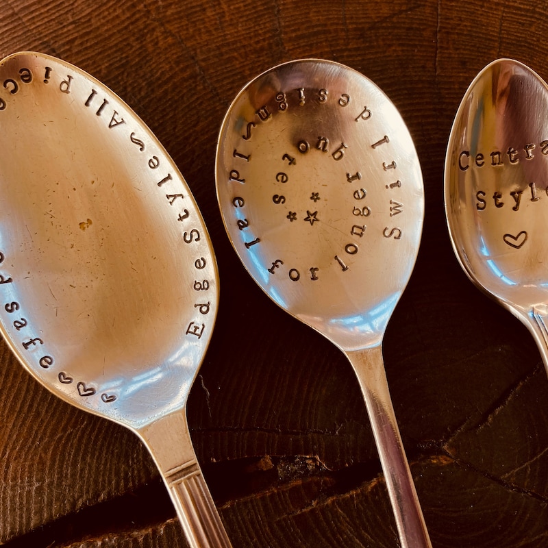 Stamped Spoons - Etsy