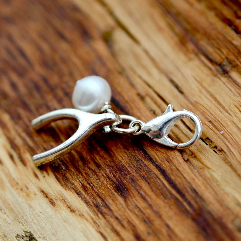 Wishbone Keychain - Etsy
