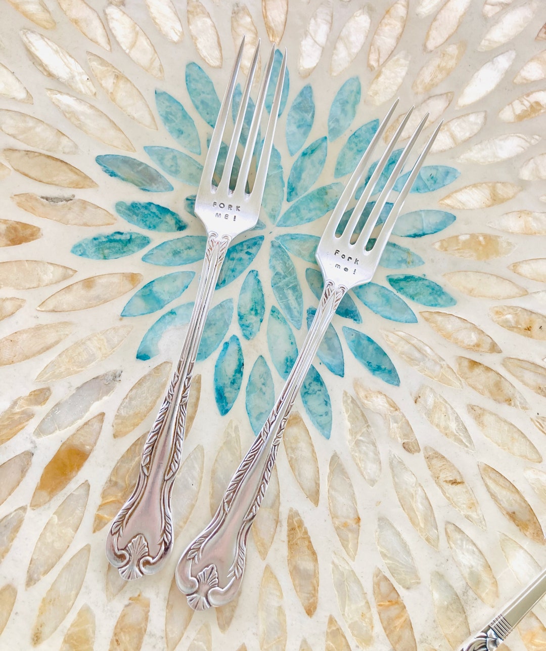 Vintage Stamped Silver Plated Fork: 'fork Me!' - Etsy