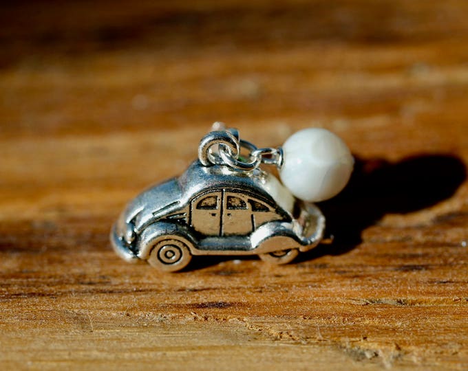 Clip on Charm - VW Beetle With Mother of Pearl Drop Detail by Twinkle ...