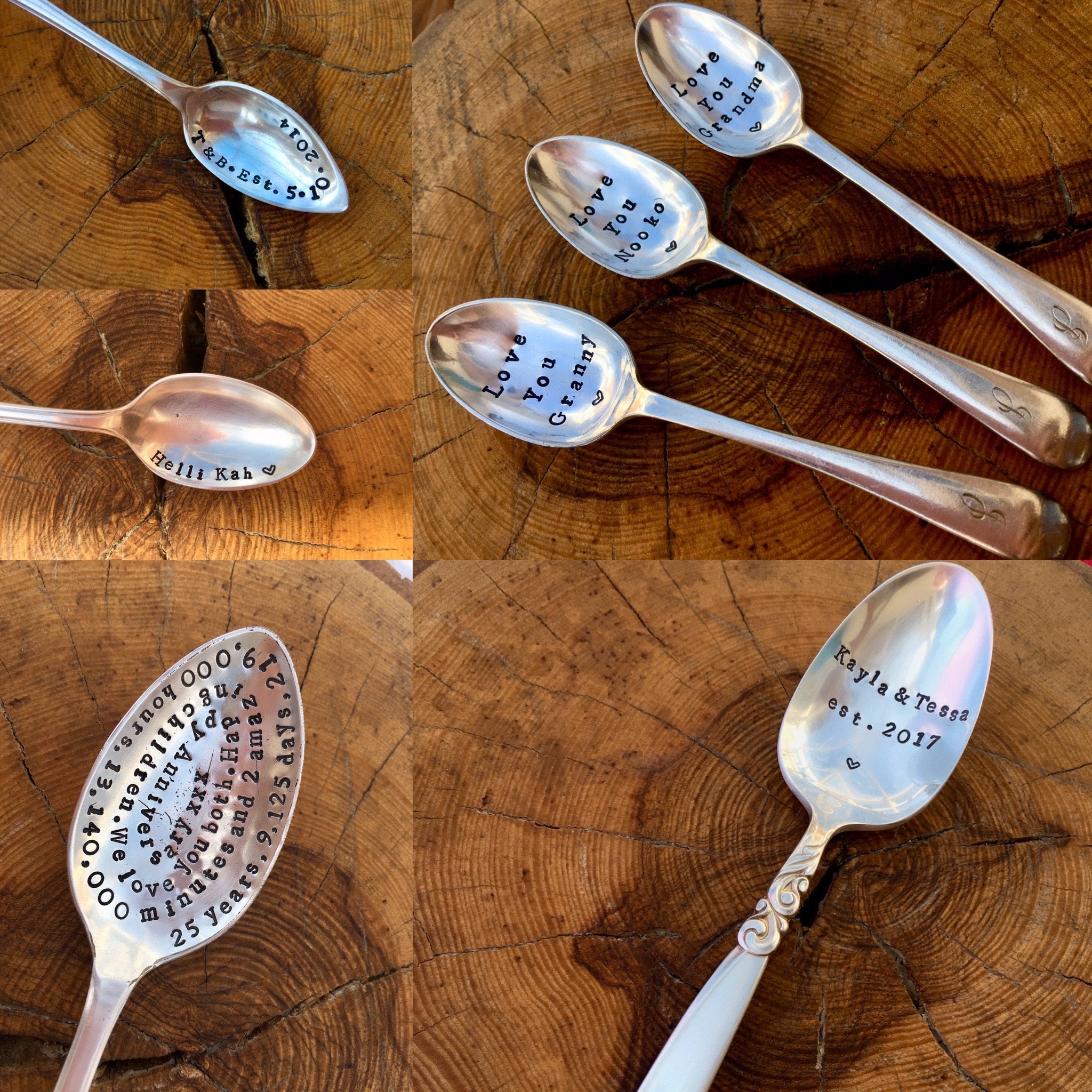 Design Your Own Hand Stamped Vintage Spoon Custom Spoon - Etsy UK