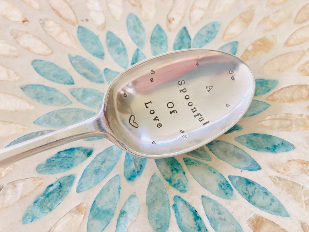 Vintage Stamped Spoon - A Spoonful of Love, Large Spoon, Ready to Ship ...