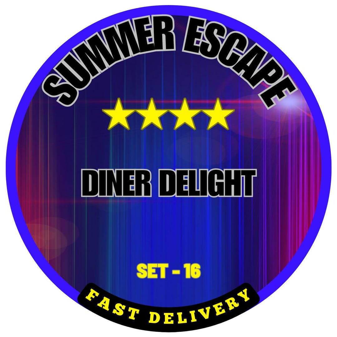 Diner Delight - Monopoly_go_sticker 4 Star - Set 16 - for 1pcs - Super ...