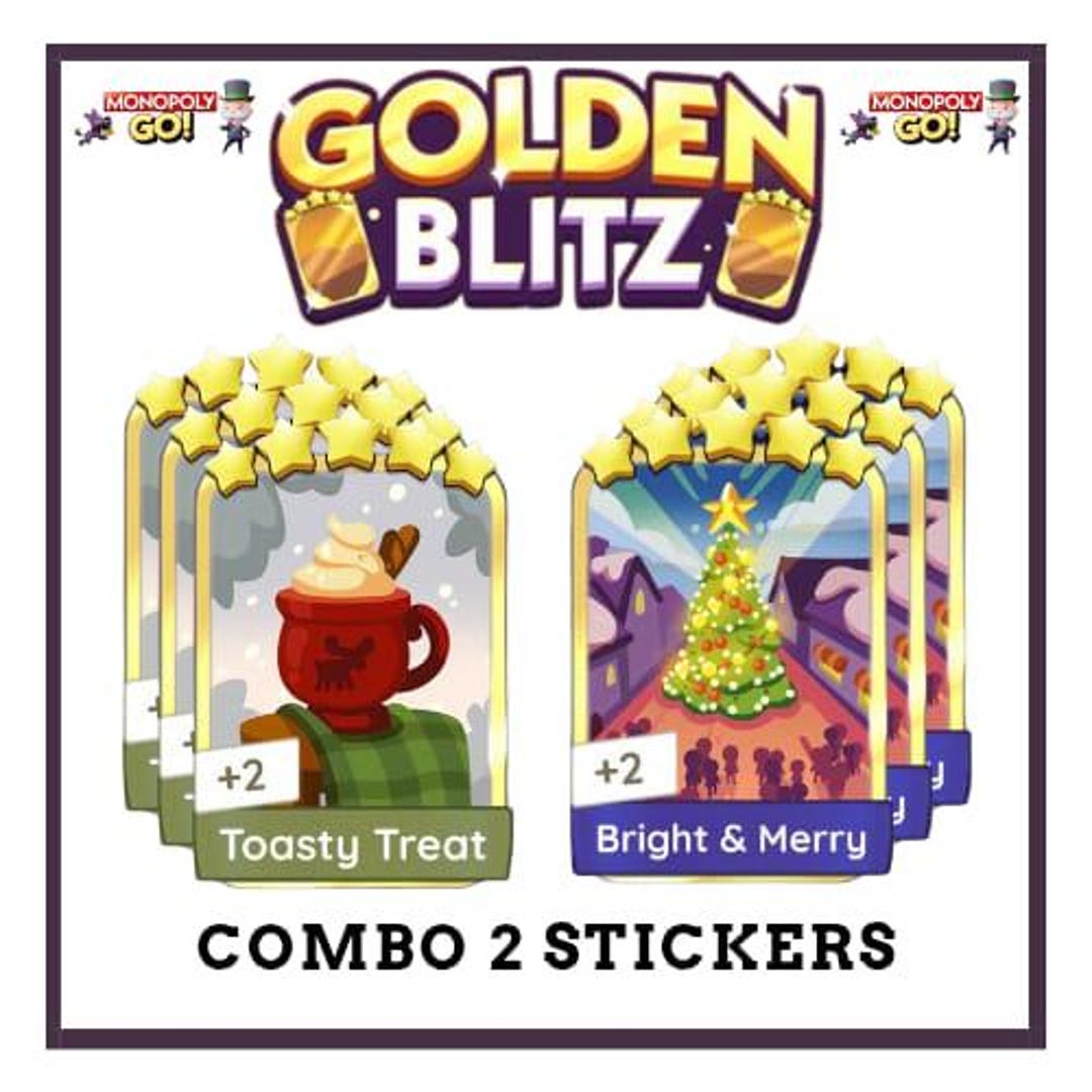 Monopoly Stickers 5 Star - Toasty Treat + Bright & Merry (combo ...