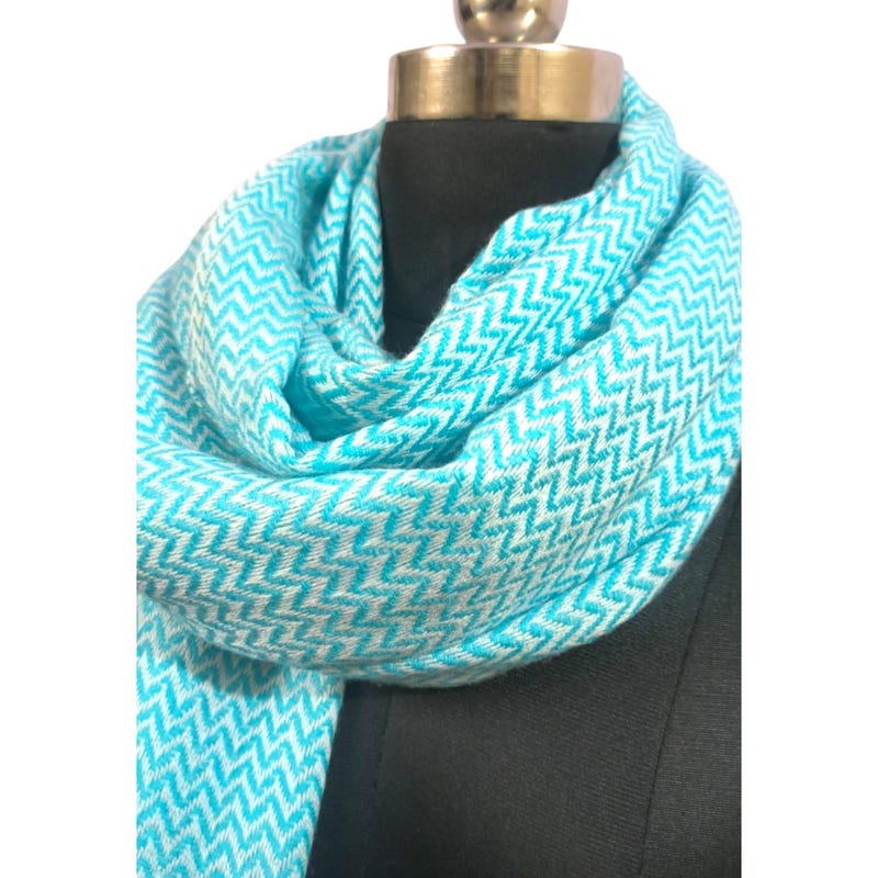 Aqua Blue Chevron - Etsy