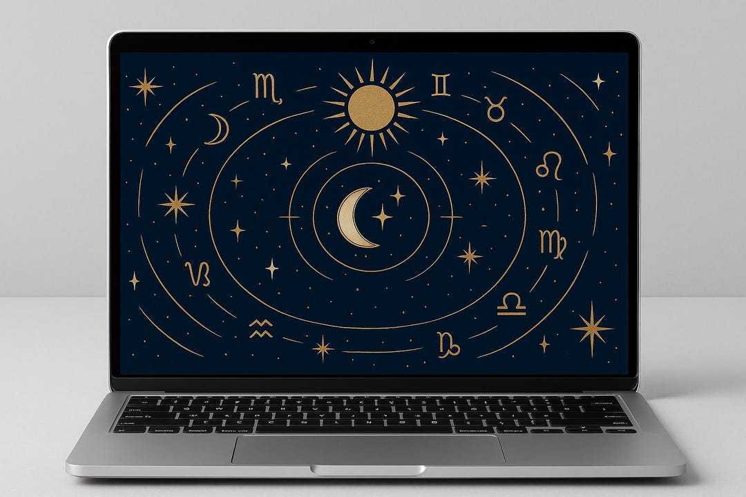 Mystical Zodiac Astrology Wallpaper | Celestial Screensaver | Star Sign ...