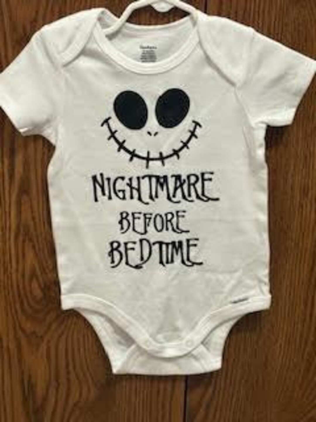 Nightmare Before Bedtime Baby Bodysuit | Funny Halloween Baby Outfit ...
