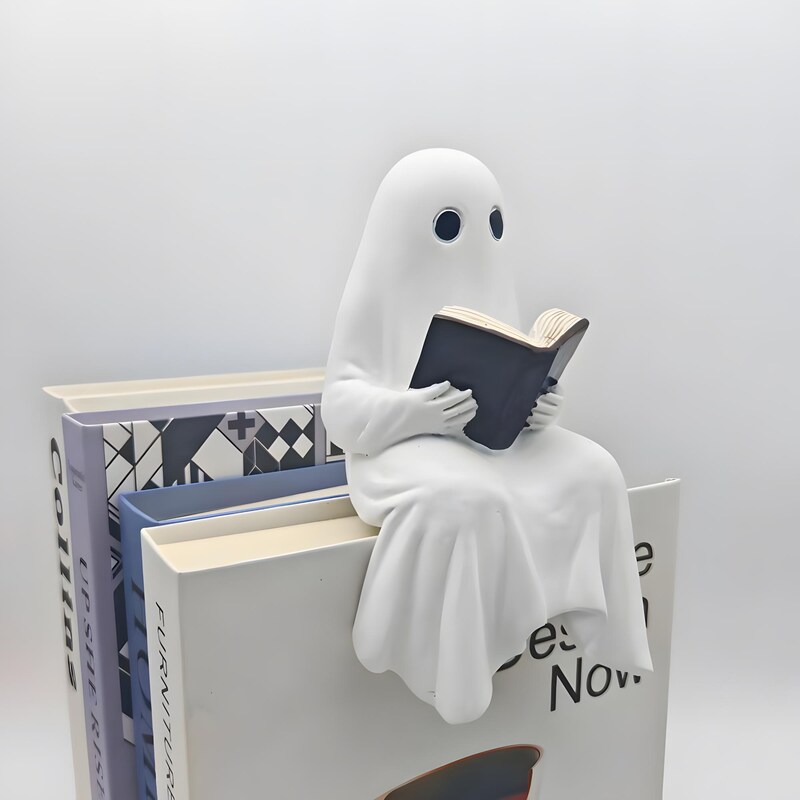 Ghost Bookshelf Ornament - Etsy