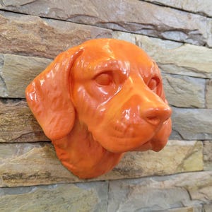 Beagle Dog Head Wall Mount, Dog, Puppy, Home Décor, Gifts for Dad, Pets ...