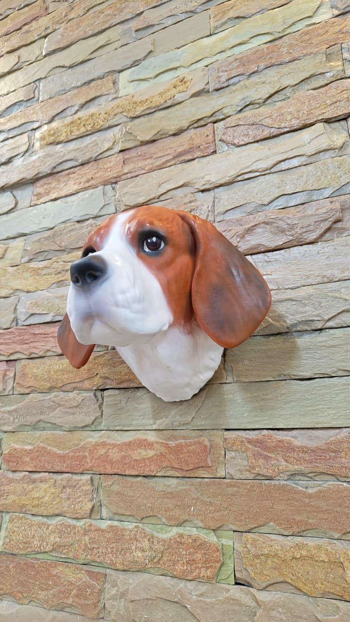 Beagle Dog Head Wall Mount, Dog, Puppy, Home Décor, Gifts for Dad, Pets ...