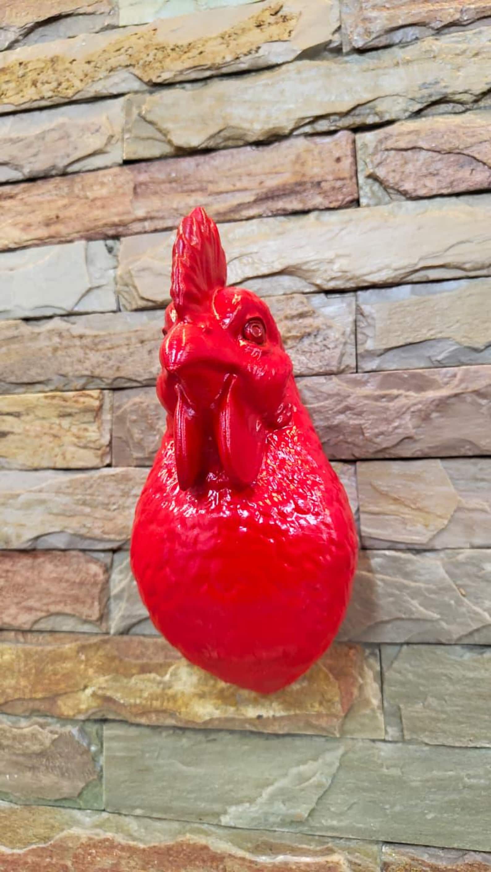 Chicken Head Wall Mount, Farm Hen Wall Home Décor, Pets Gifts for Dad ...
