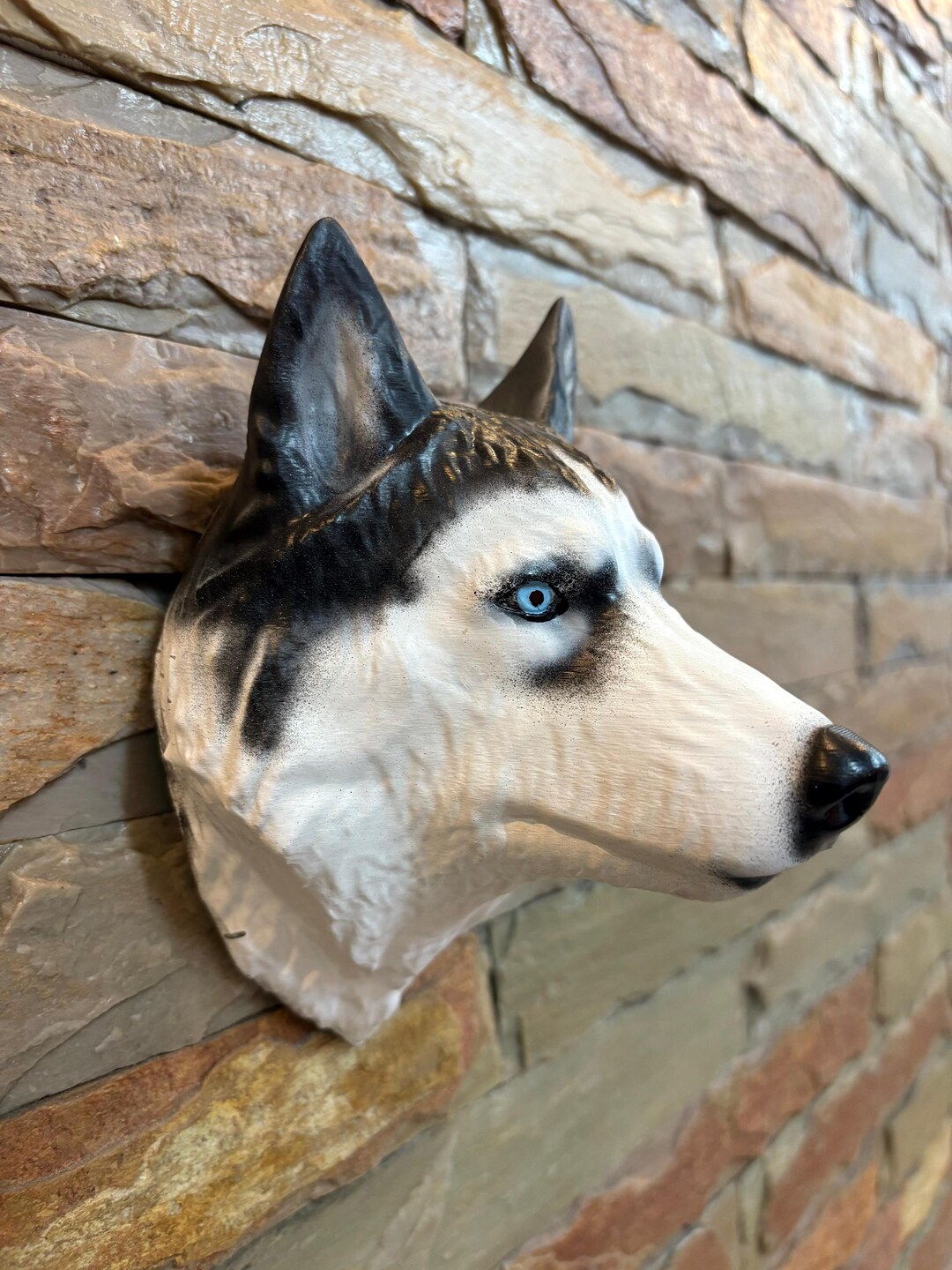 Siberian Husky Dog Head Wall Mount, Home Décor, Gifts for Dad, Pets ...