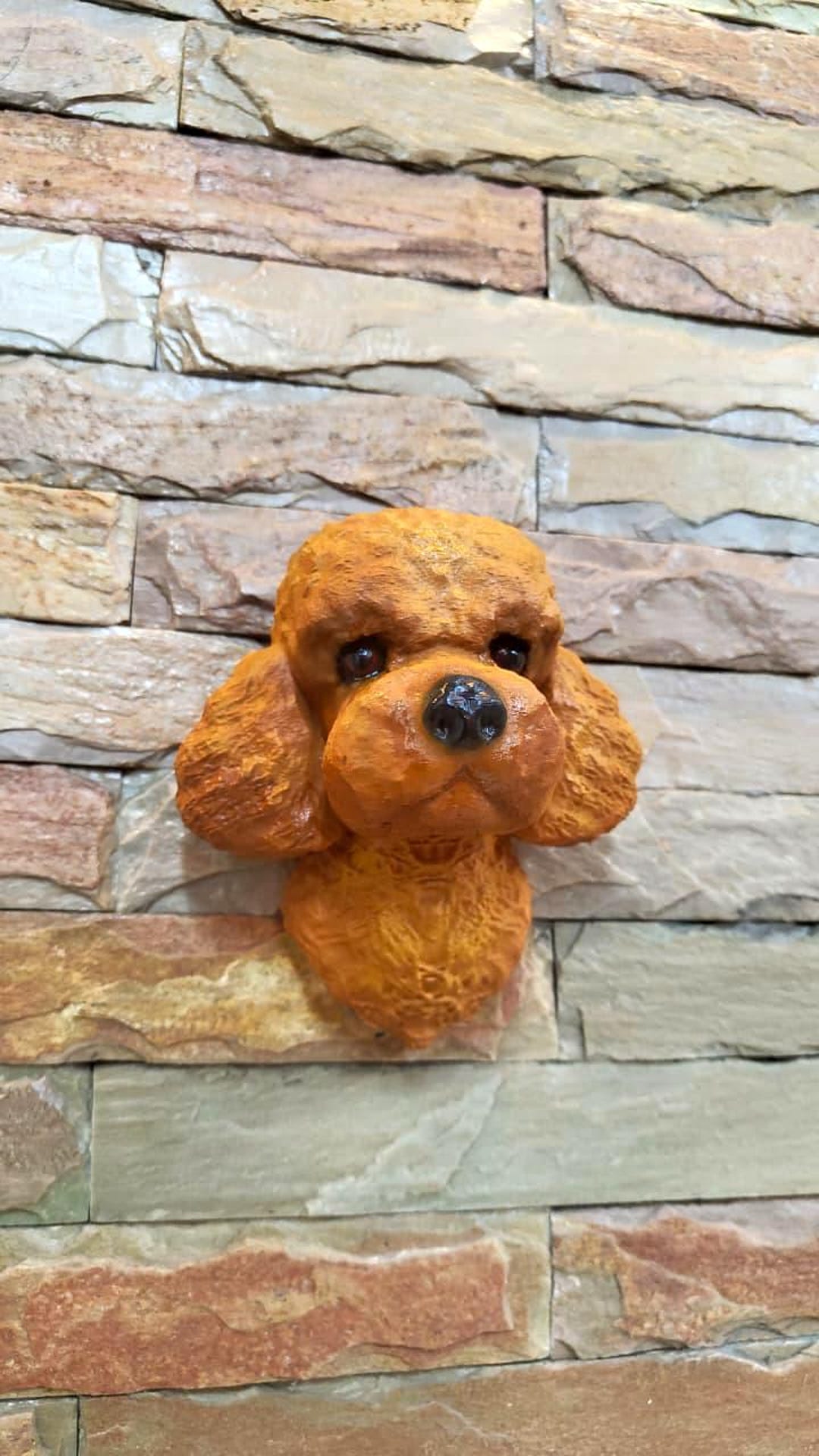 Miniature Poodle Dog Head Wall Mount, Toy Poodle Wall Art Home Décor ...