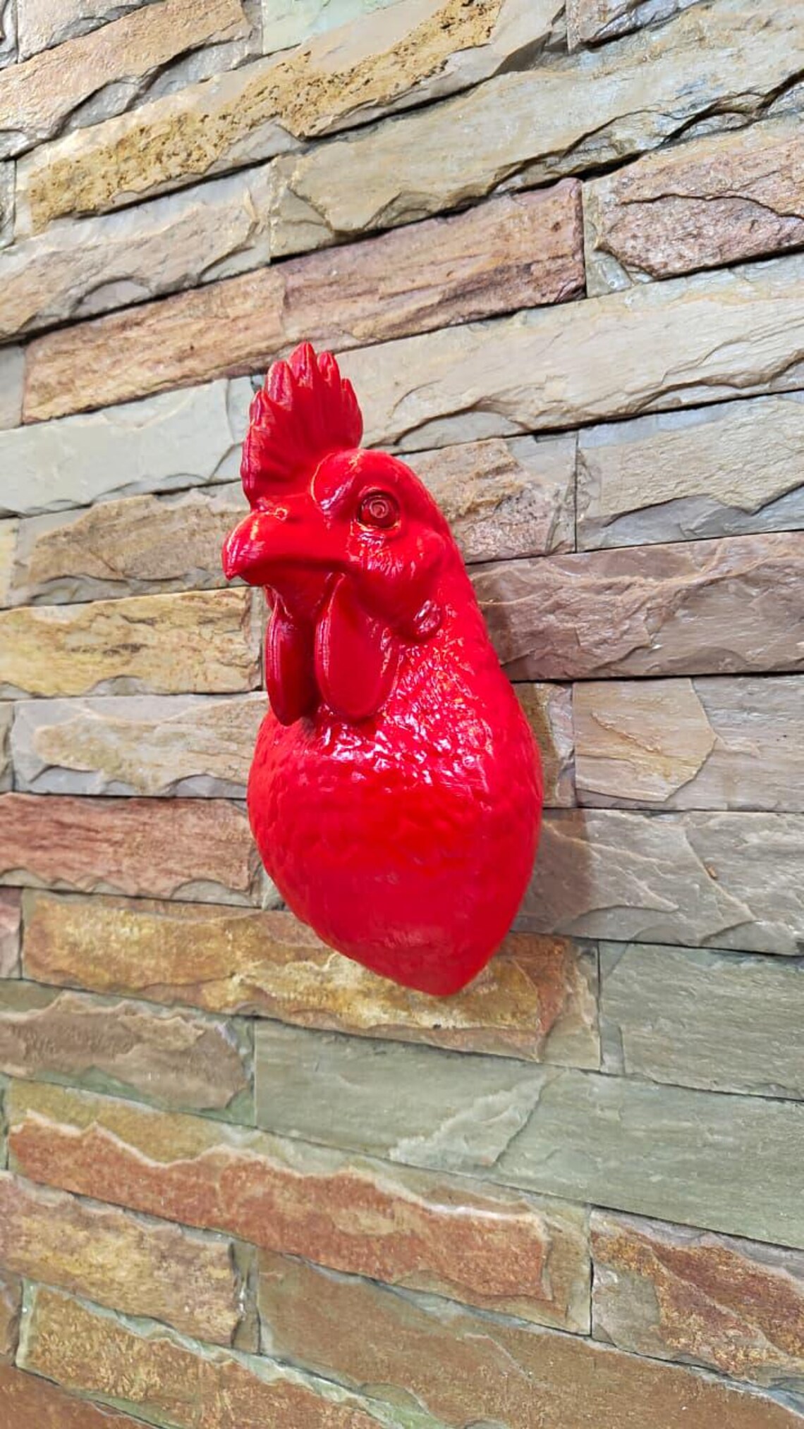 Chicken Head Wall Mount, Farm Hen Wall Home Décor, Pets Gifts for Dad ...
