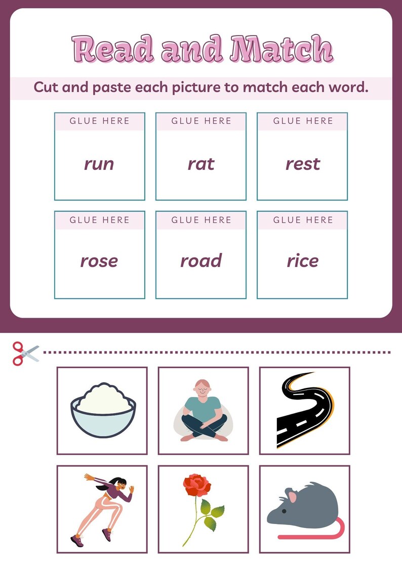Phonics Worksheet Pack – Animal Theme | Ages 4–6 | Fun & Colorful ...
