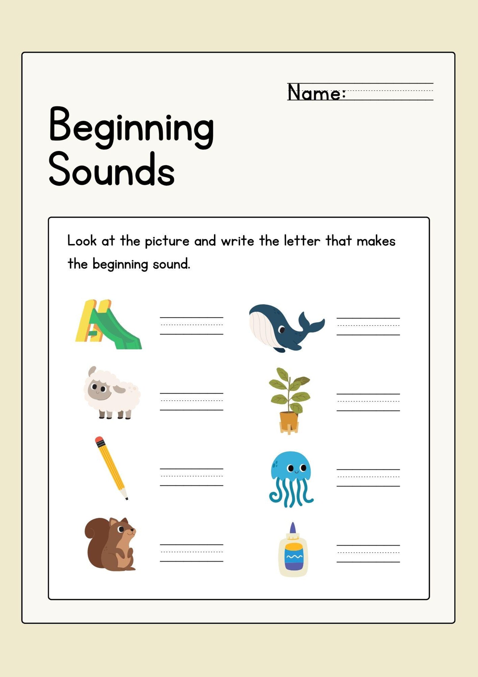 Phonics Worksheet Pack – Animal Theme | Ages 4–6 | Fun & Colorful ...