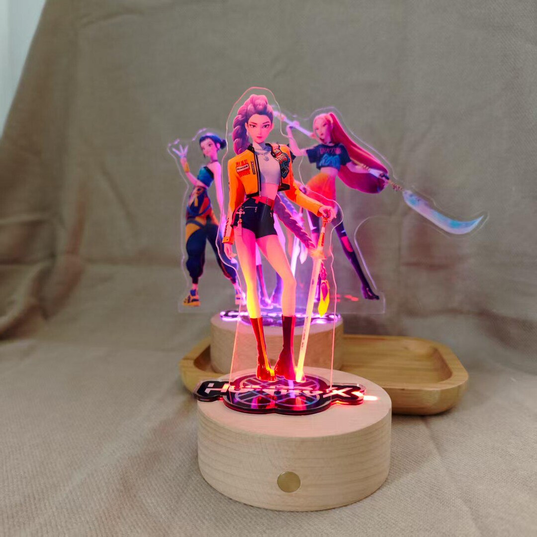 Kpop Demon Hunters Stand Night Light,huntrix Girl-rumi,mira,zoey ...