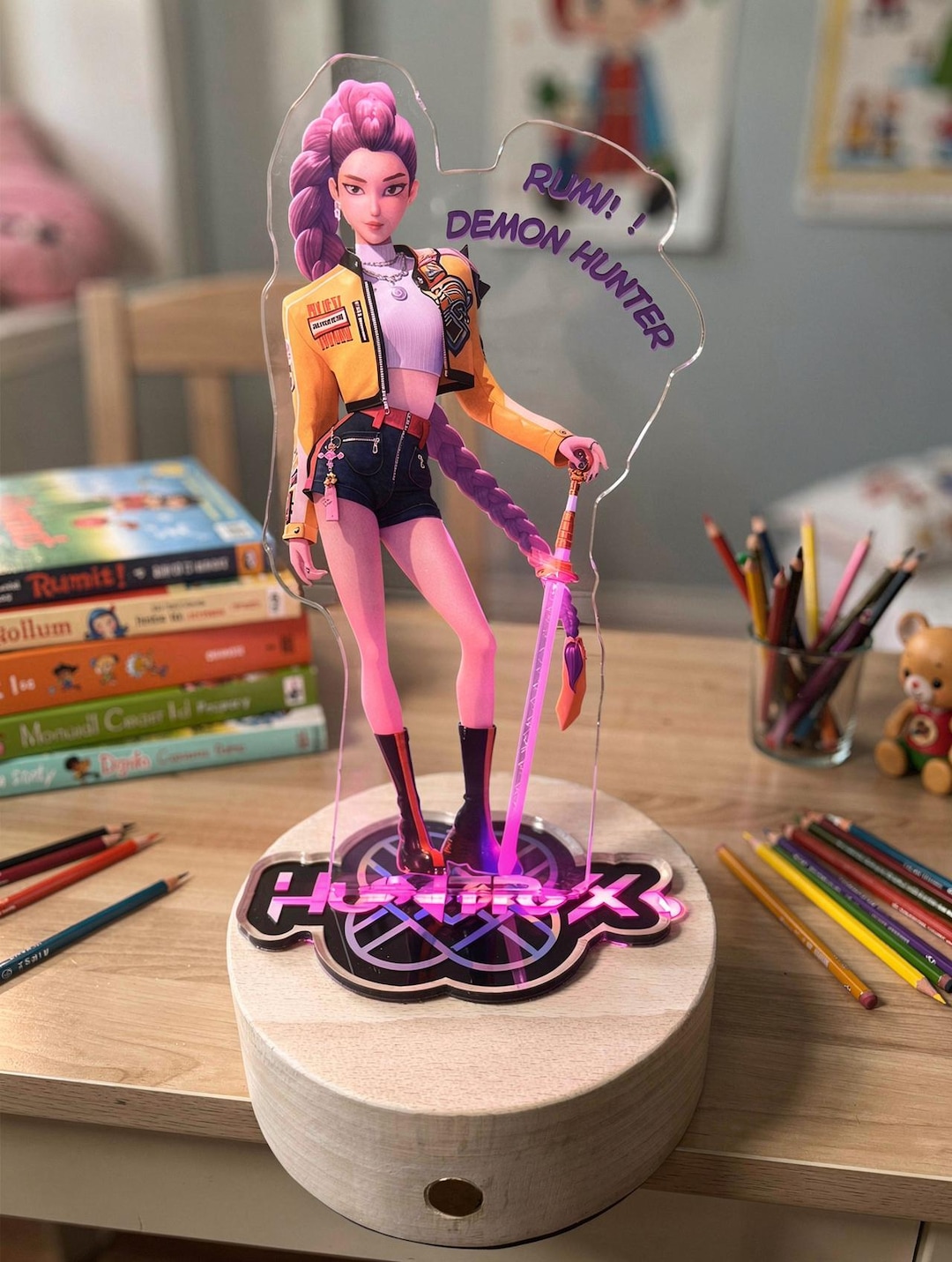Kpop Demon Hunters Rumi Stand Night Light,huntrix Girl-rumi,mira,zoey ...