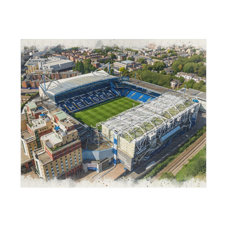 Stamford Bridge Art Stadium Football Puzzle: Chelsea FC Gift English ...