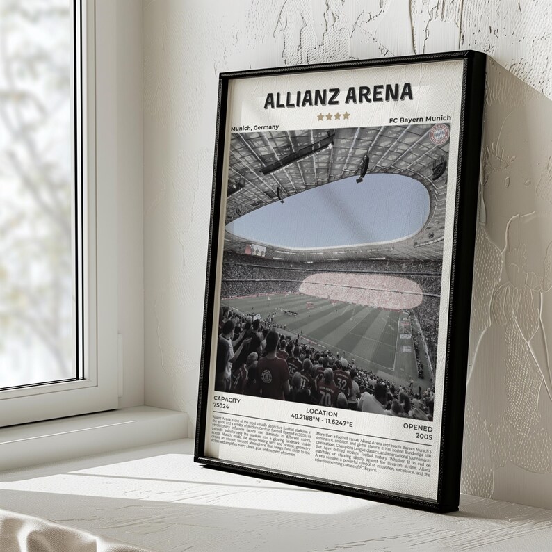 Pôster do Estádio Allianz Arena: FC Bayern de Munique, Futebol da ...