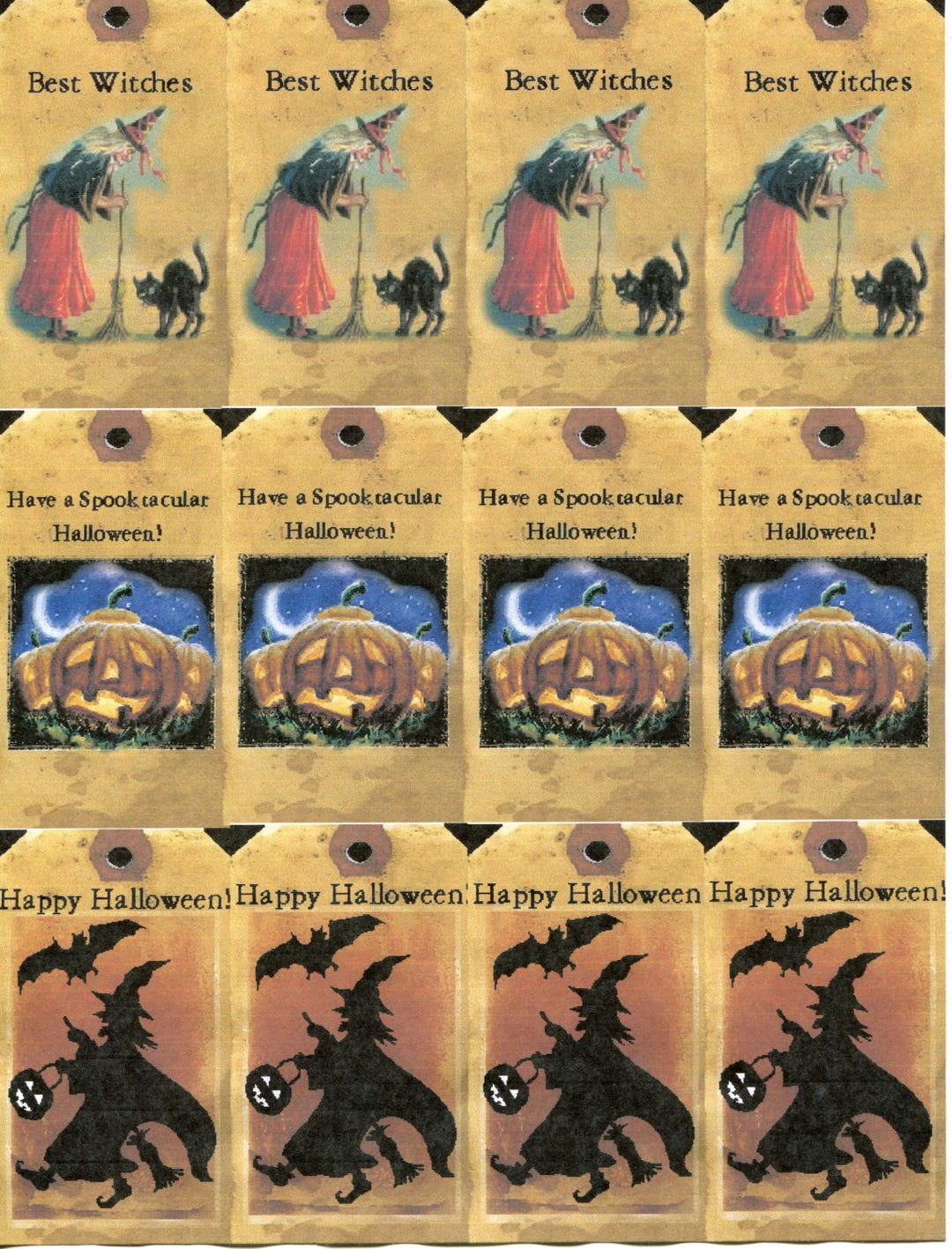 Instant Download Vintage Tags Digital Download Printable Digital ...