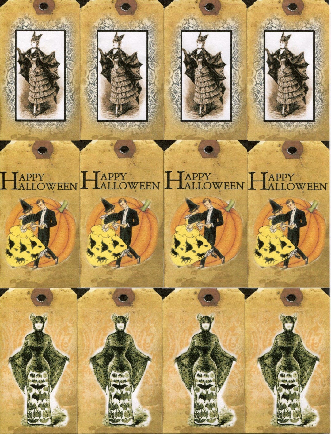 Instant Download Vintage Tags Digital Download Printable Digital ...