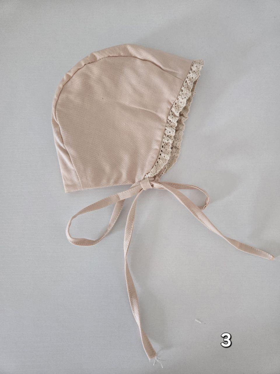 Handmade 100% Cotton Baby Bonnet With Lace-soft&cozy - Etsy