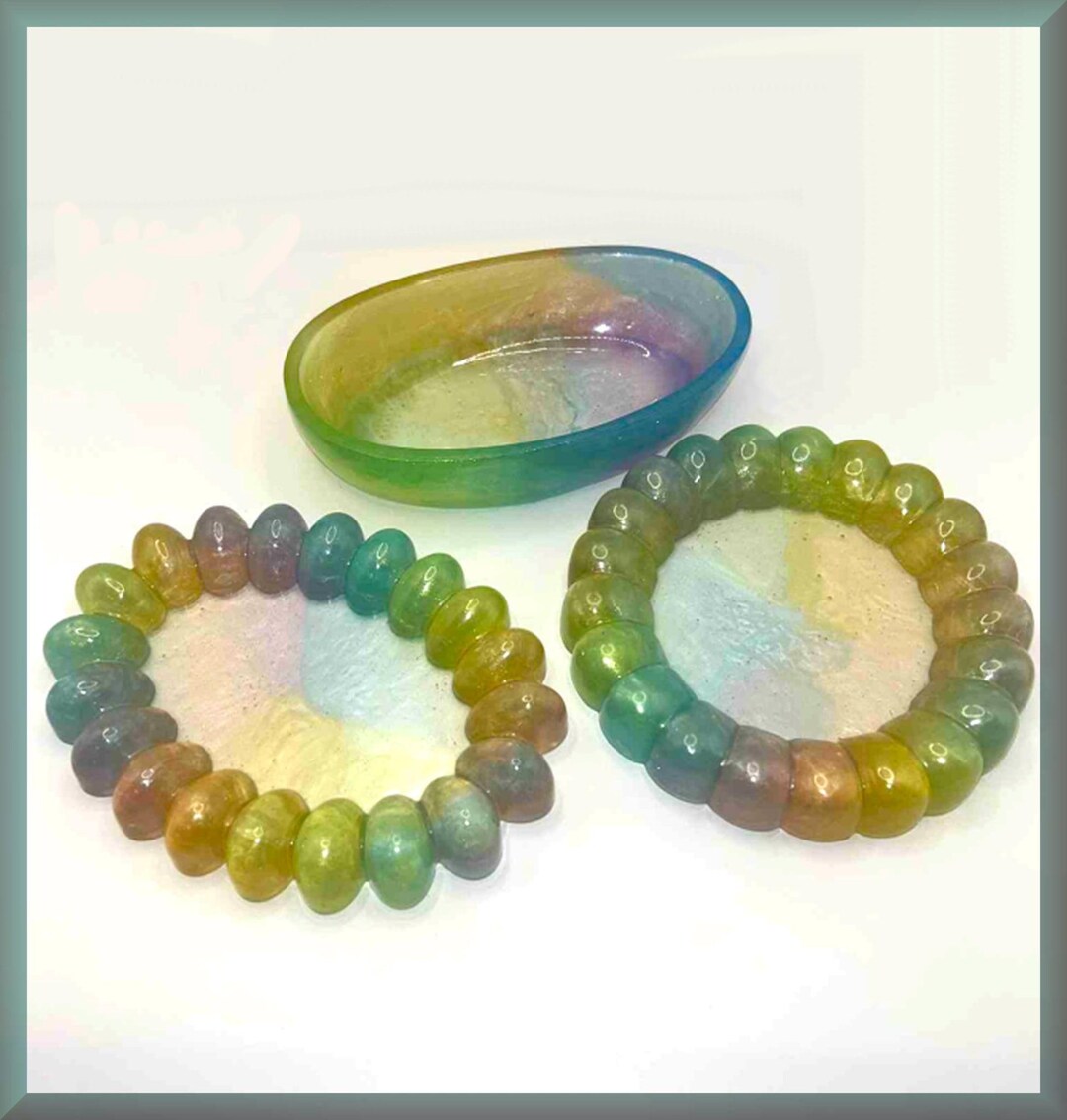 Resin Pastel 3pc Trinket/soap Dish Set - Etsy