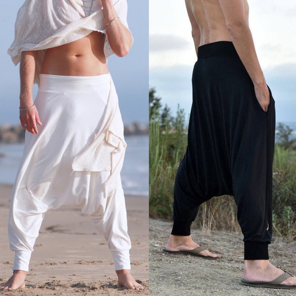 White Harem Pants - Etsy