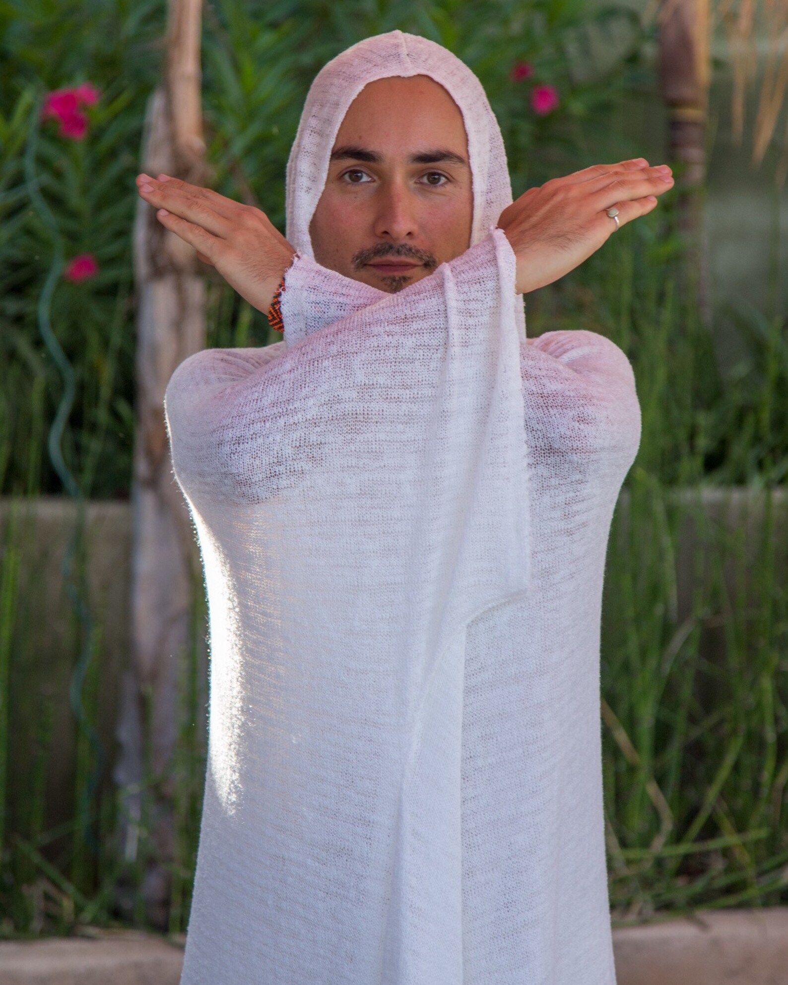 White Unisex Shawl Ritual Robe Ceremony Robe Kimono Robe | Etsy