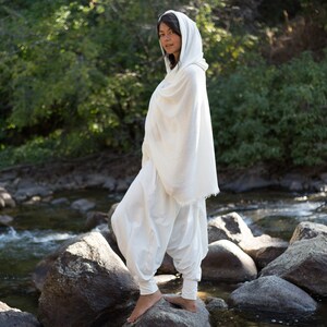 White Shawl, Ritual Robe, Ceremony Robe, Kimono Robe, Robe Boheme ...