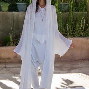 Hooded Cloak, Nomad Kimono, Festival Costume, Festival Clothes, Robe ...