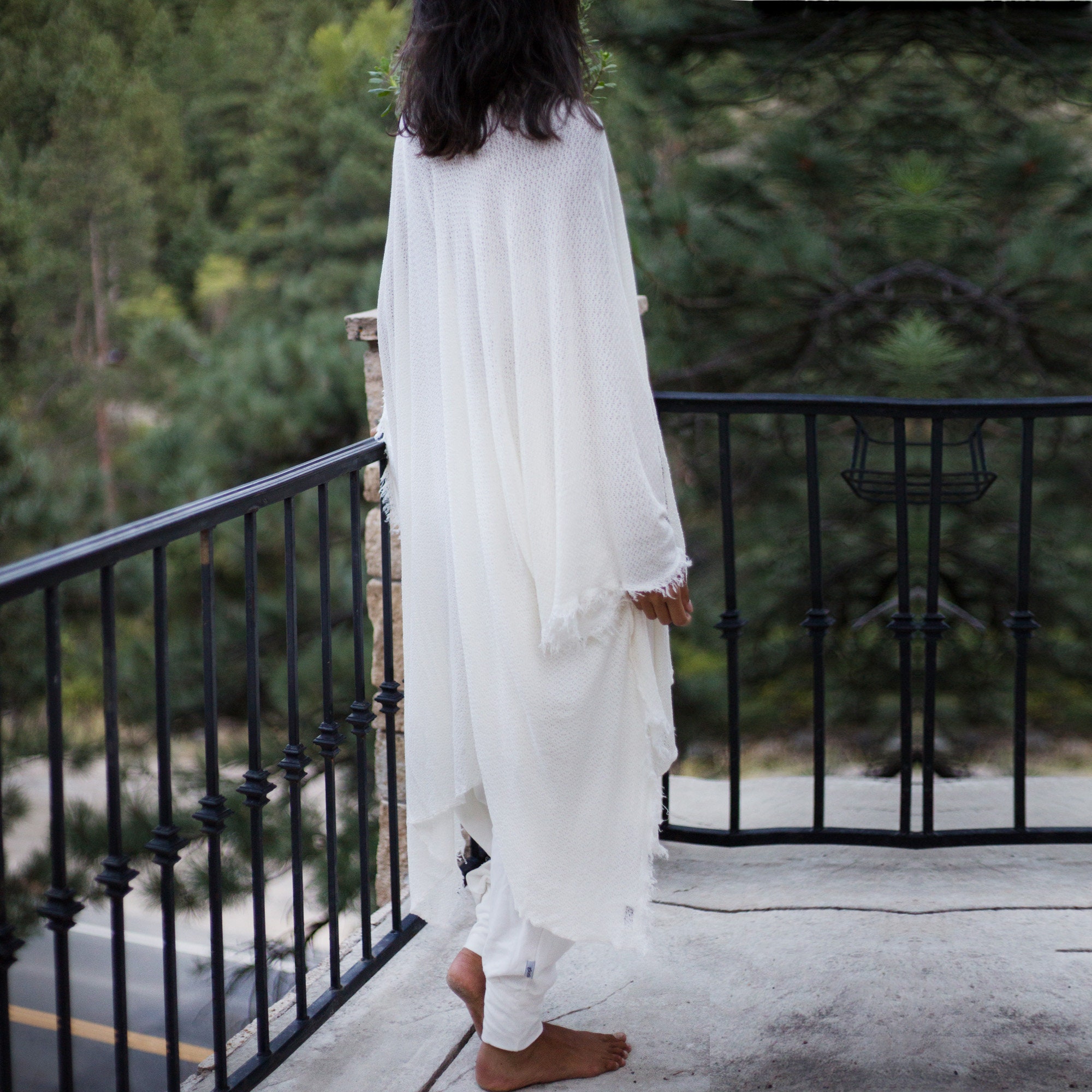 White Shawl Ritual Robe Ceremony Robe Kimono Robe Robe - Etsy