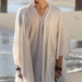 White Long Soft Wool Tunic Shaman Robe for Kundalini Yoga or Ceremony ...