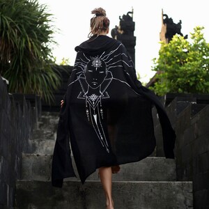 Women's Hooded Ritual Robe in White, Spiritual Wearable Art - Etsy