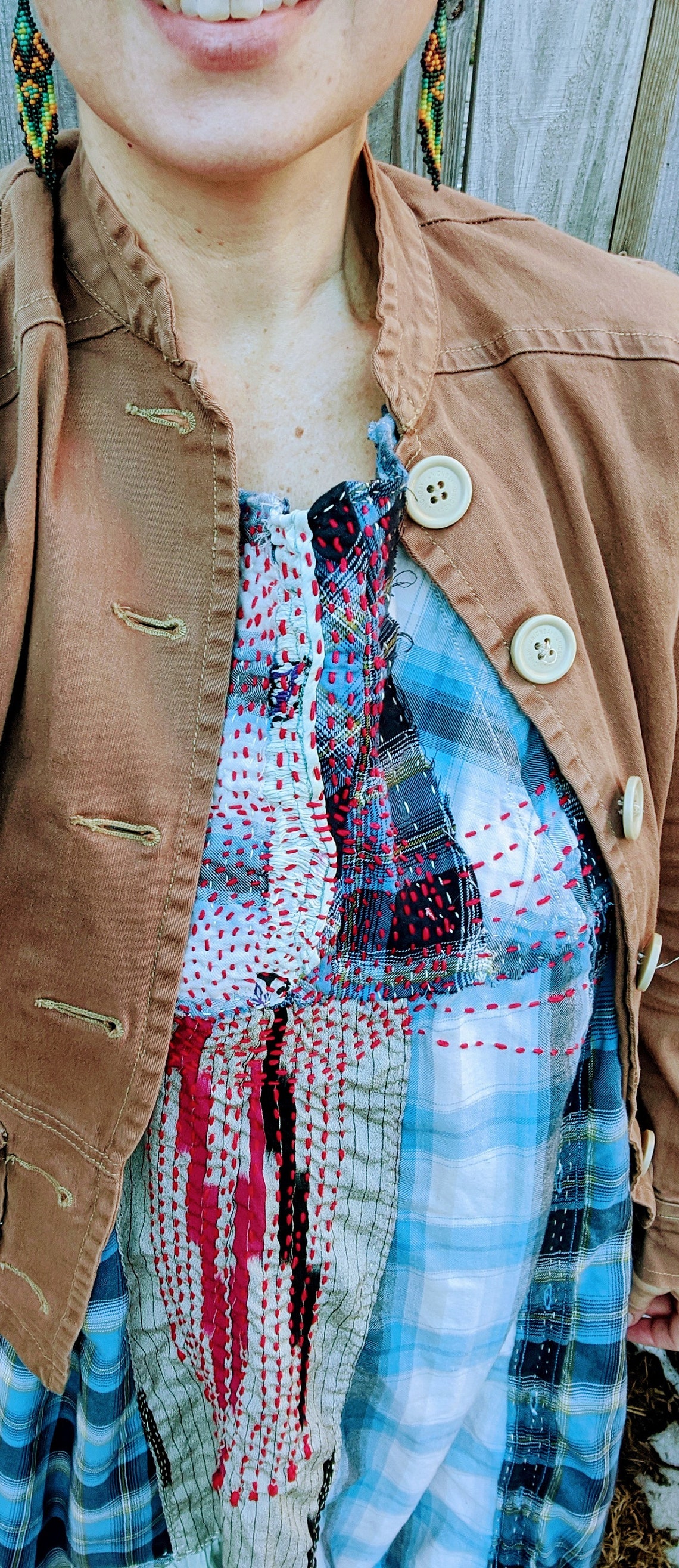 The Remnant Dress/boro Patchwork Dress Tutorial PDF and | Etsy