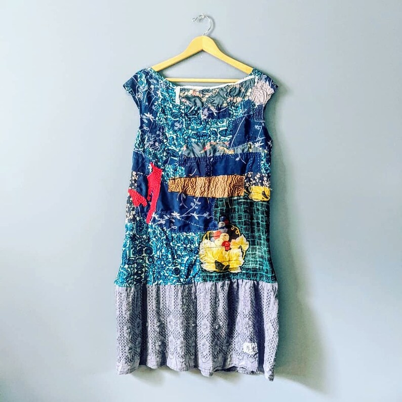 The Remnant Dress/boro Patchwork Dress Tutorial PDF and | Etsy