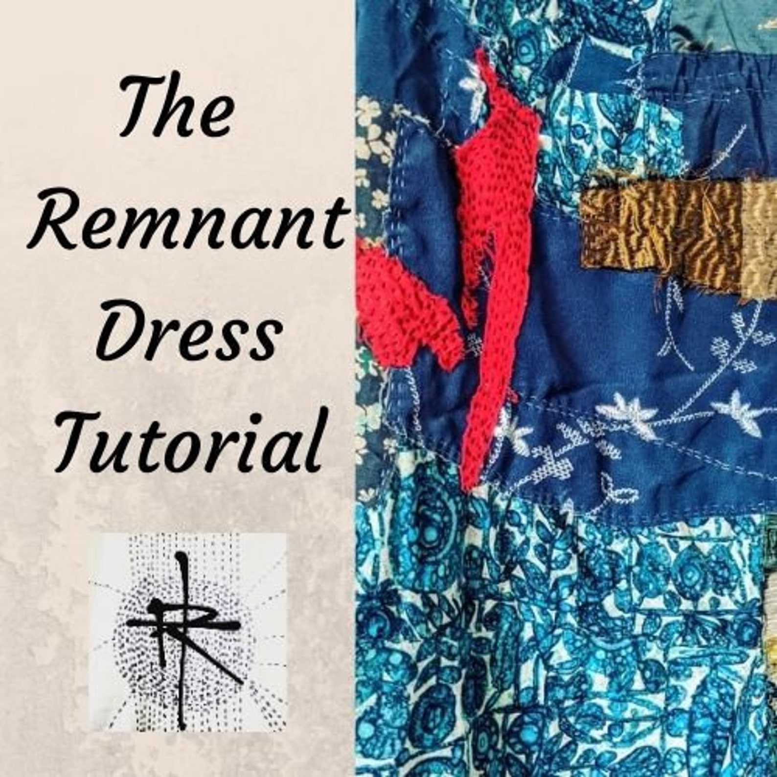 The Remnant Dress/boro Patchwork Dress Tutorial PDF and | Etsy