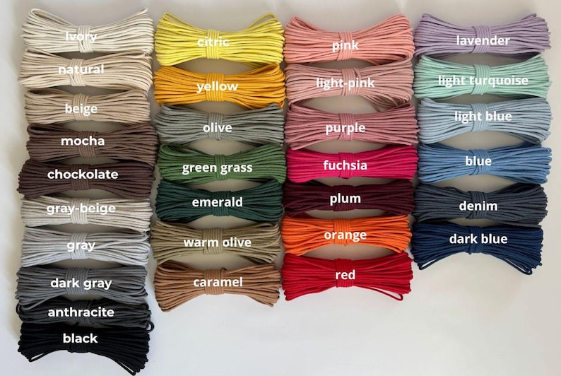 5mm Premium Cotton Braided Rope for Crafting: From Macrame to Bowl ...