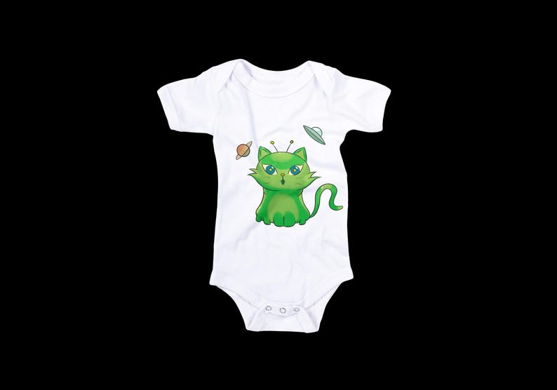 Alien Cat Design - Etsy