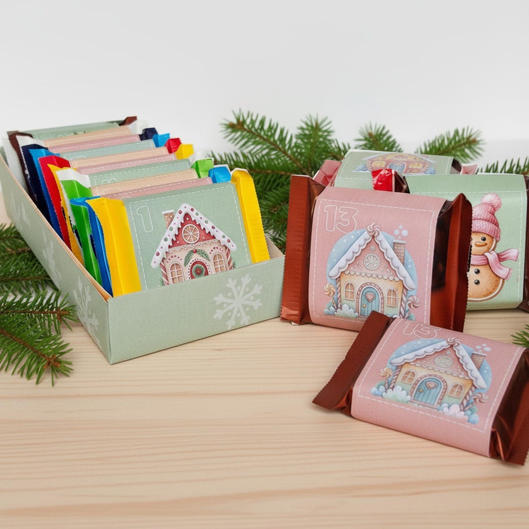 Ritter Sport Advent Calendar With 24 Affirmations | DIY Printable Mini ...