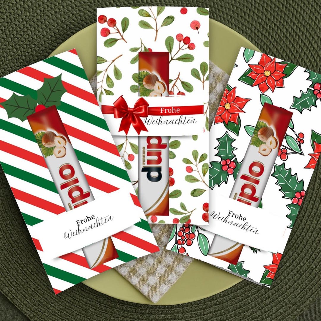 Christmas Table Décor – DIY Wrapper Template for Duplo, Kinderriegel ...