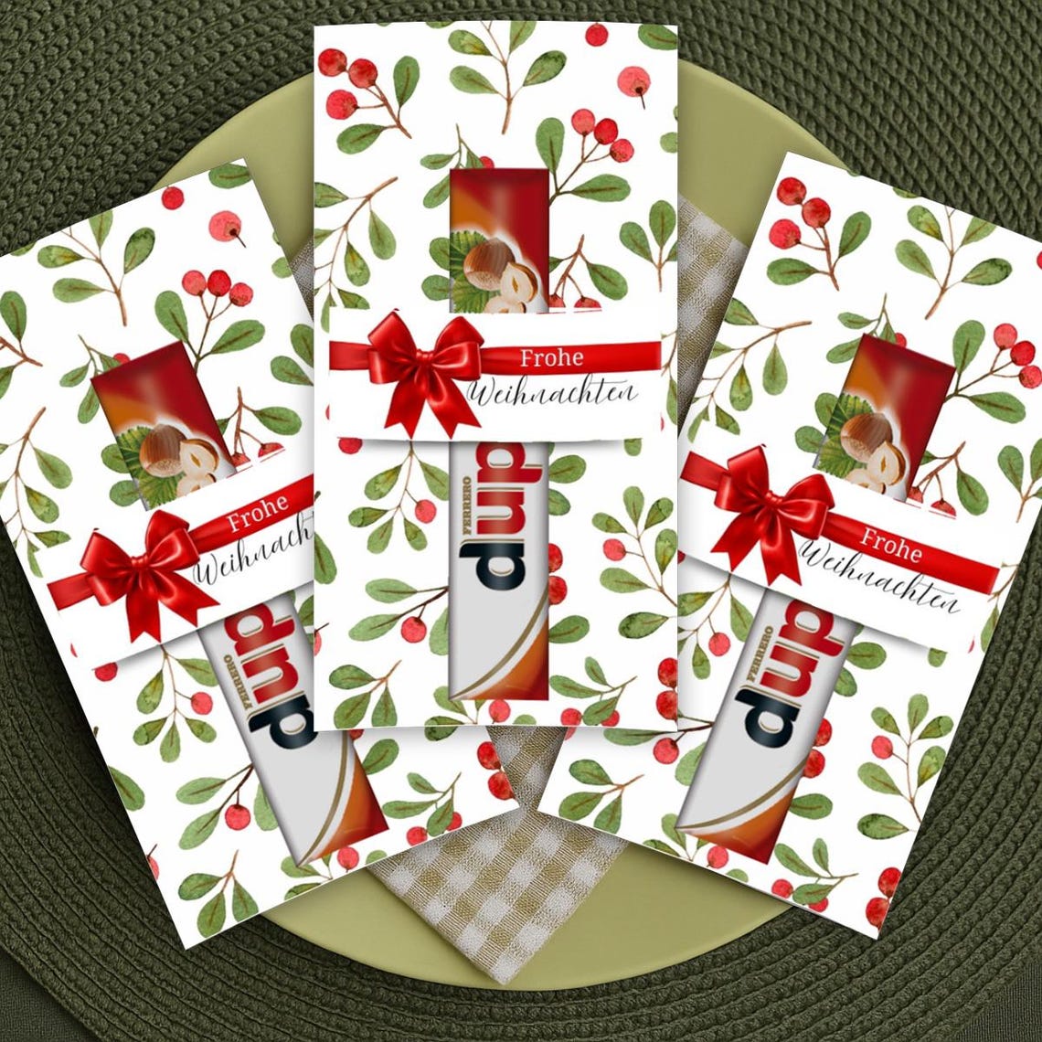 Christmas Table Décor – DIY Wrapper Template for Duplo, Kinderriegel ...