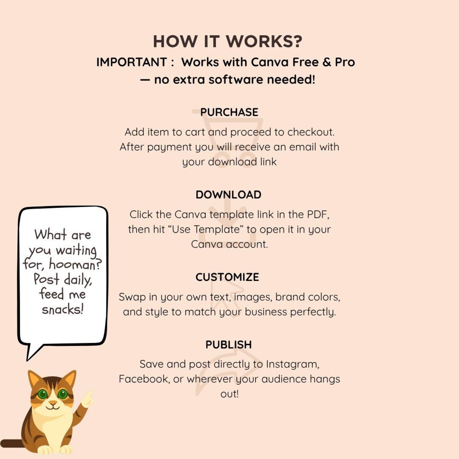Pet Groomer Instagram Post Templates: Canva Editable Social Media ...