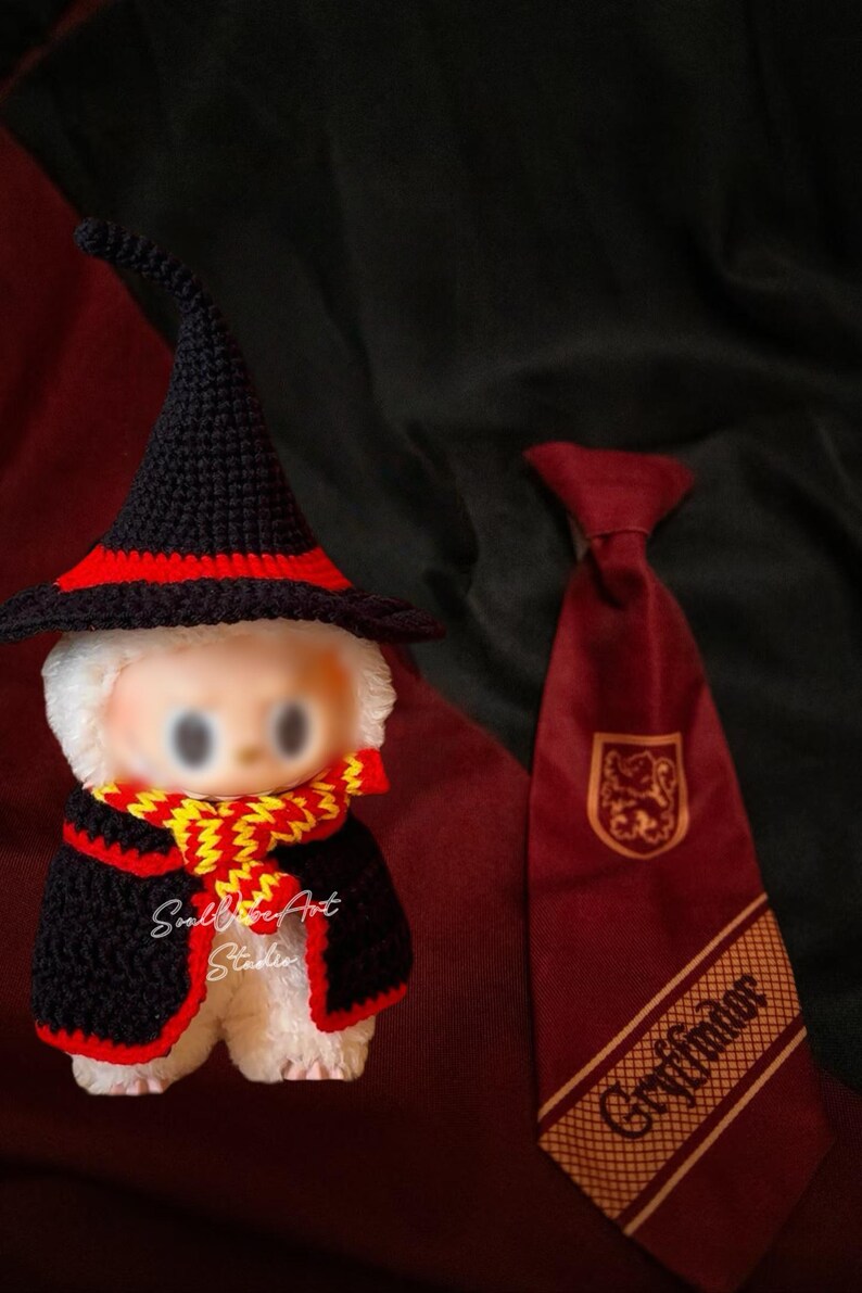 Labubu Clothes Harry Potter-inspired Labubu Outfit Crochet Pattern ...