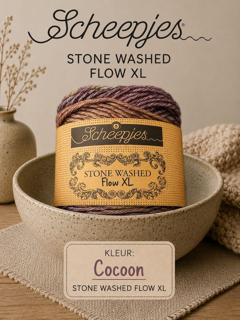 Scheepjes Stone Washed Flow XL - Soft, Versatile and Beautiful Color ...