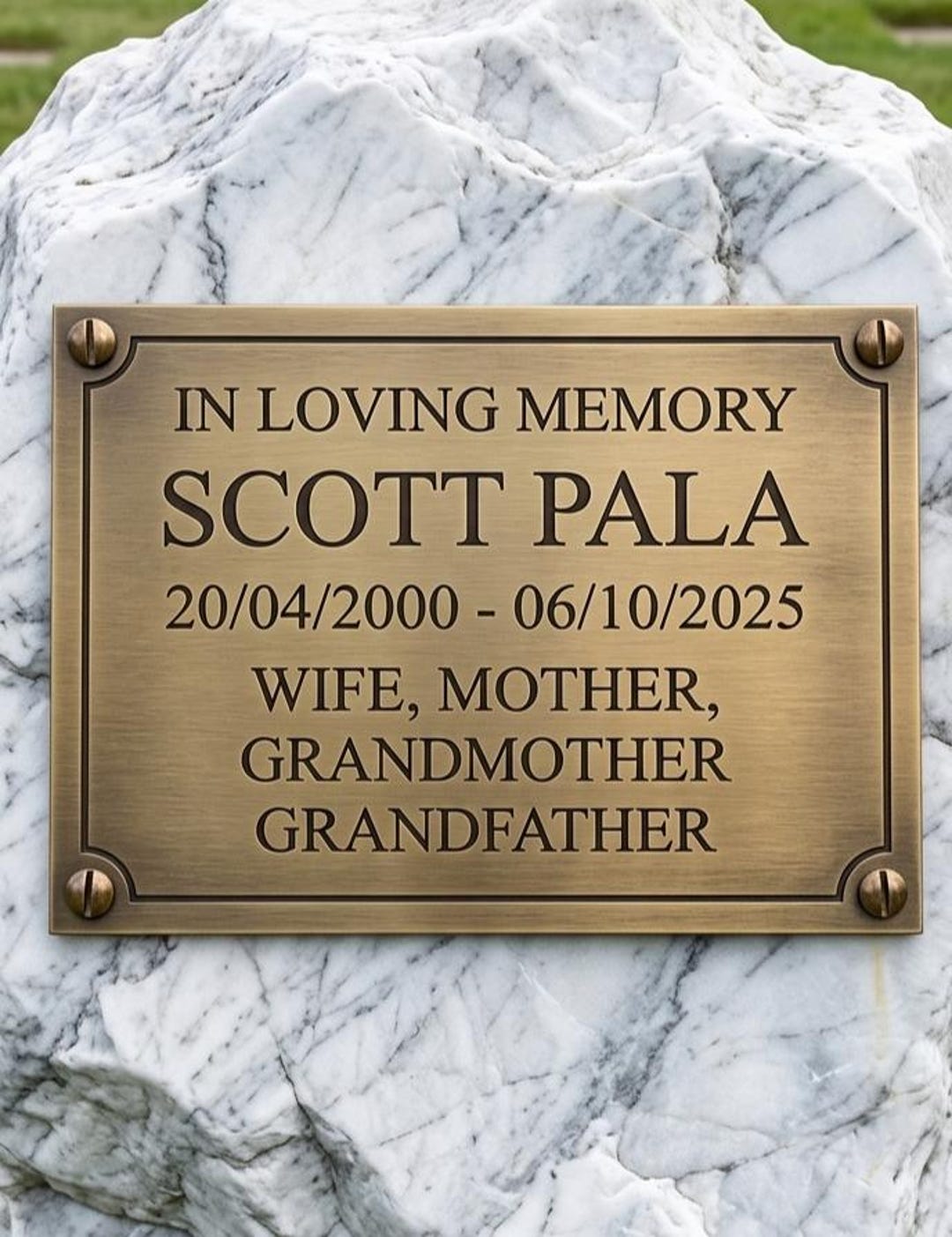Custom Engraved Brass Plaque | Deep Etched, Personalized Metal Sign ...